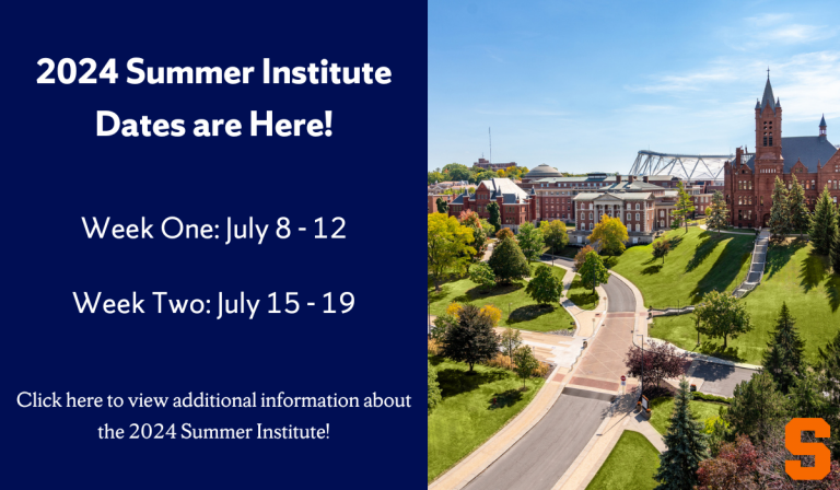 Summer Institute - Syracuse University Project Advance – Syracuse ...